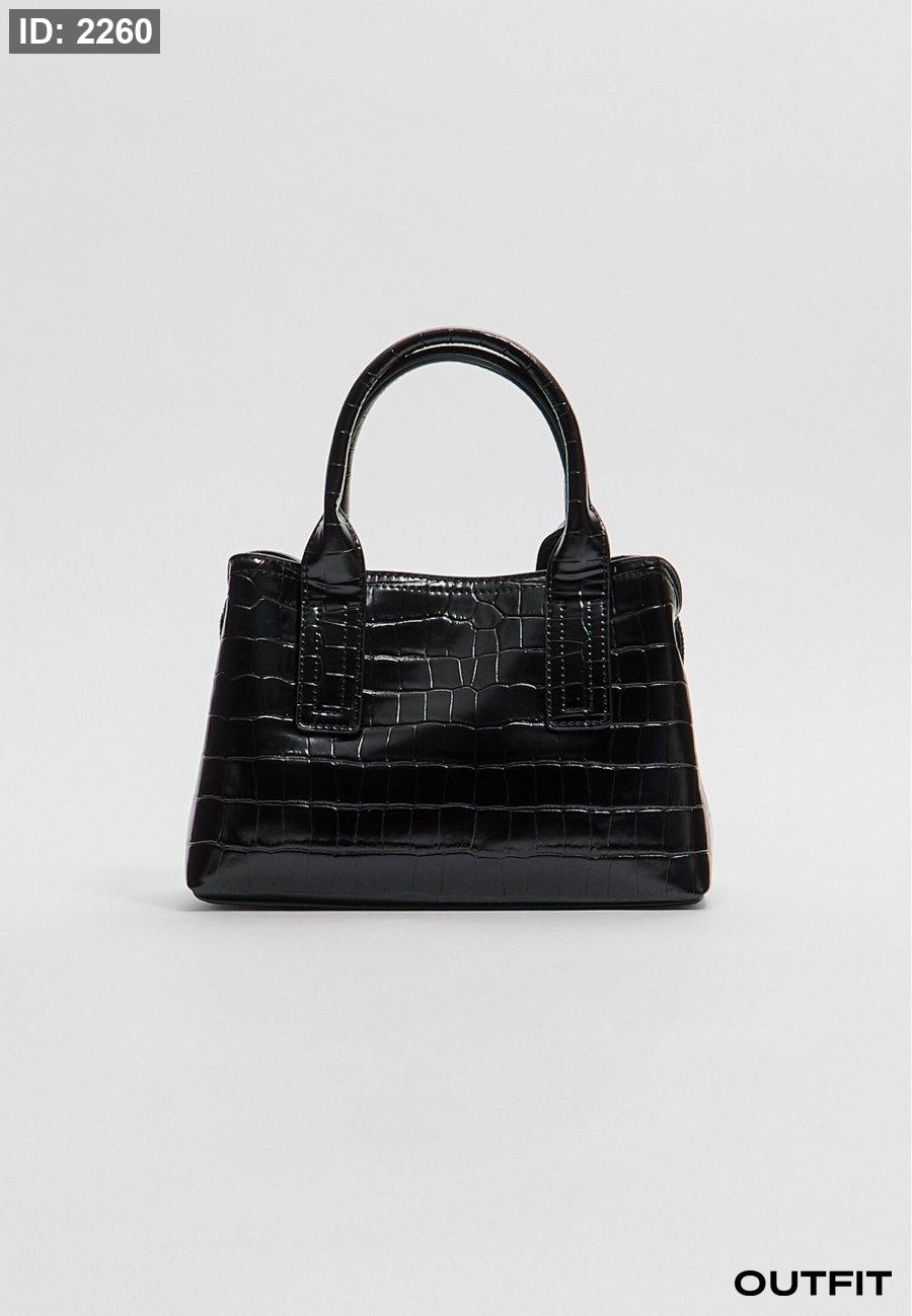 STRUCTURED TOTE BAG WITH COMPARTMENTS